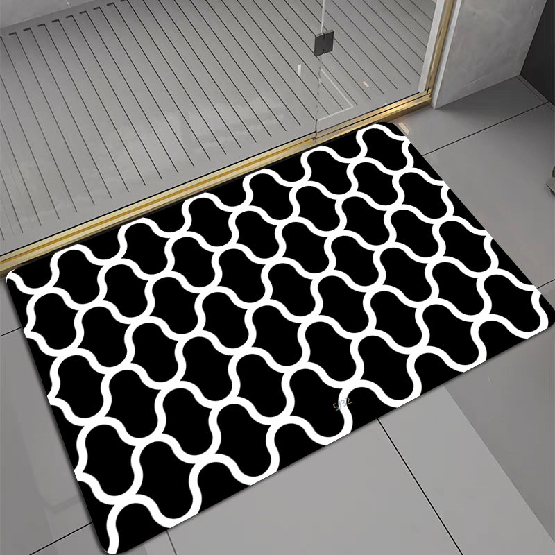 FlowEase- Black - Rectangle Bath Mat - 40*60cm – Calasca