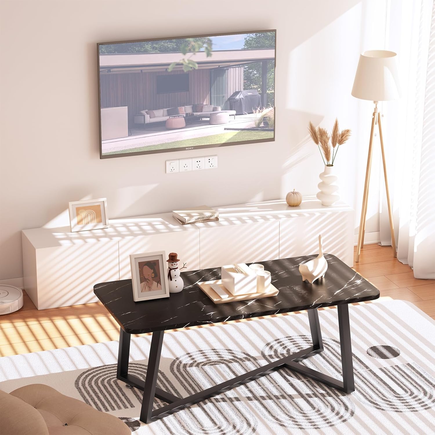 Harmony Coffee Table - Black - Finery – Calasca