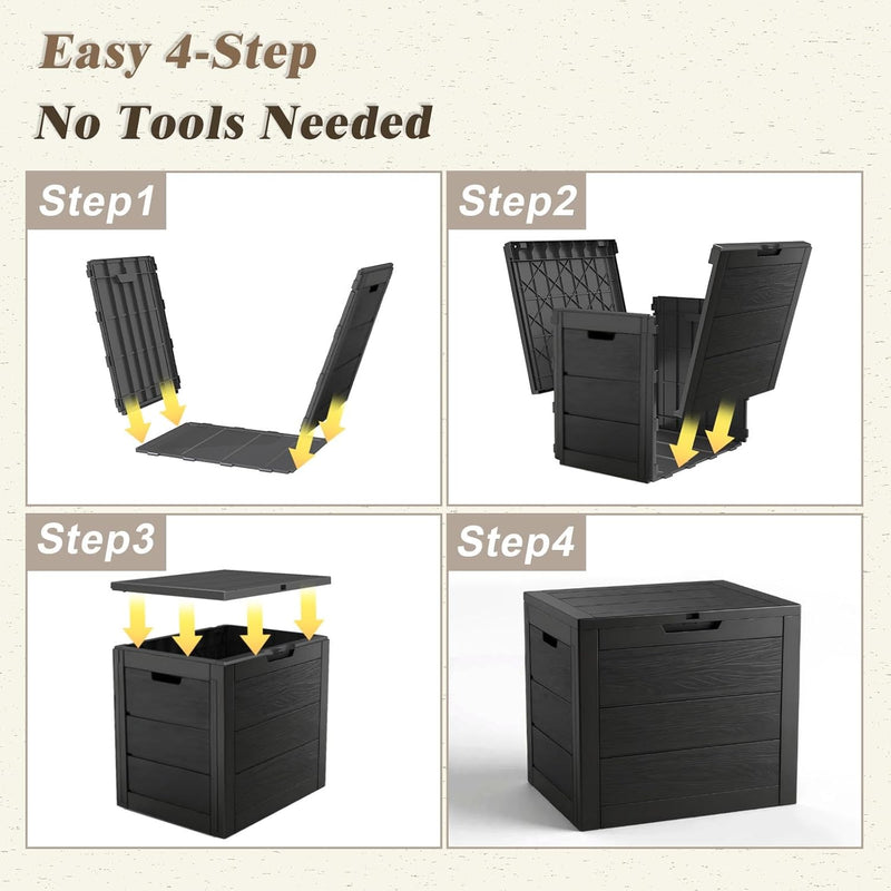 Foldable Waterproof Lockable Storage Box 120L – Calasca