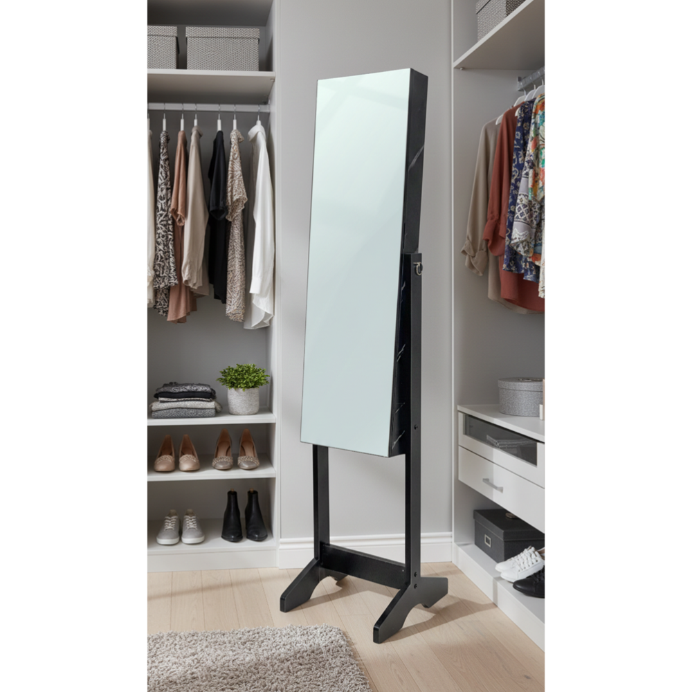 Crystaline Jewelry Cabinet - Marble Black - Fine Living – Calasca