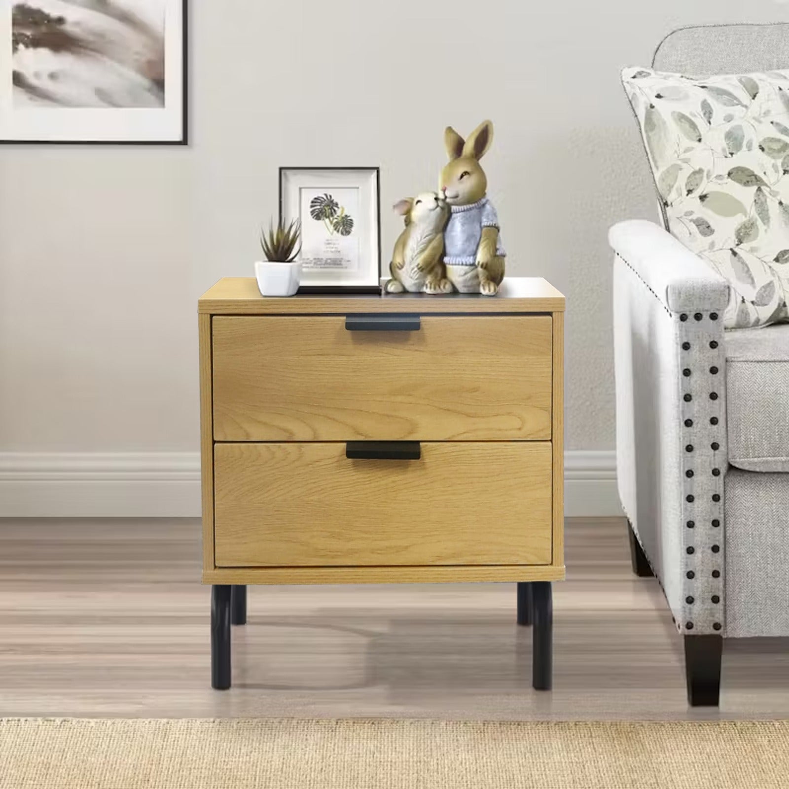 Cleopatra Side Table -Oak- Fine Living – Calasca