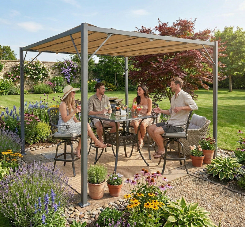 RoyalPatio Bioclimatic Pergola - Beige - Finery – Calasca
