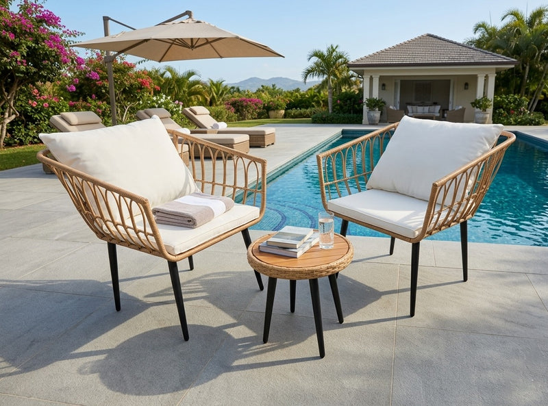 Seychelles 3pc Patio Set - Fine Living – Calasca